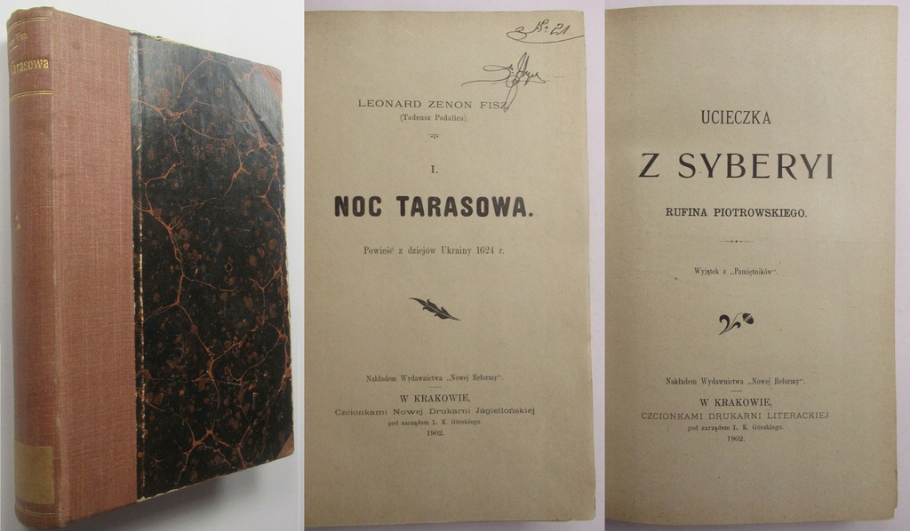 Noc Tarasowa + Ucieczka z Syberii UKRAINA, SYBERIA - 12775658619 - oficjalne archiwum Allegro
