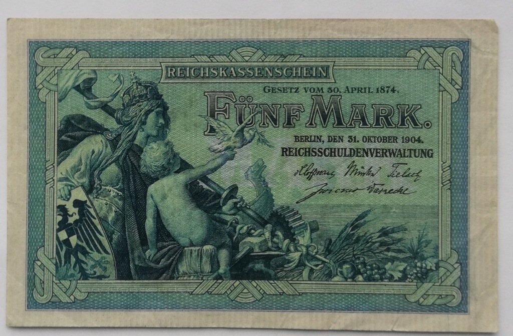 Niemcy 5 marek 1904 - 14545017896 - oficjalne archiwum Allegro