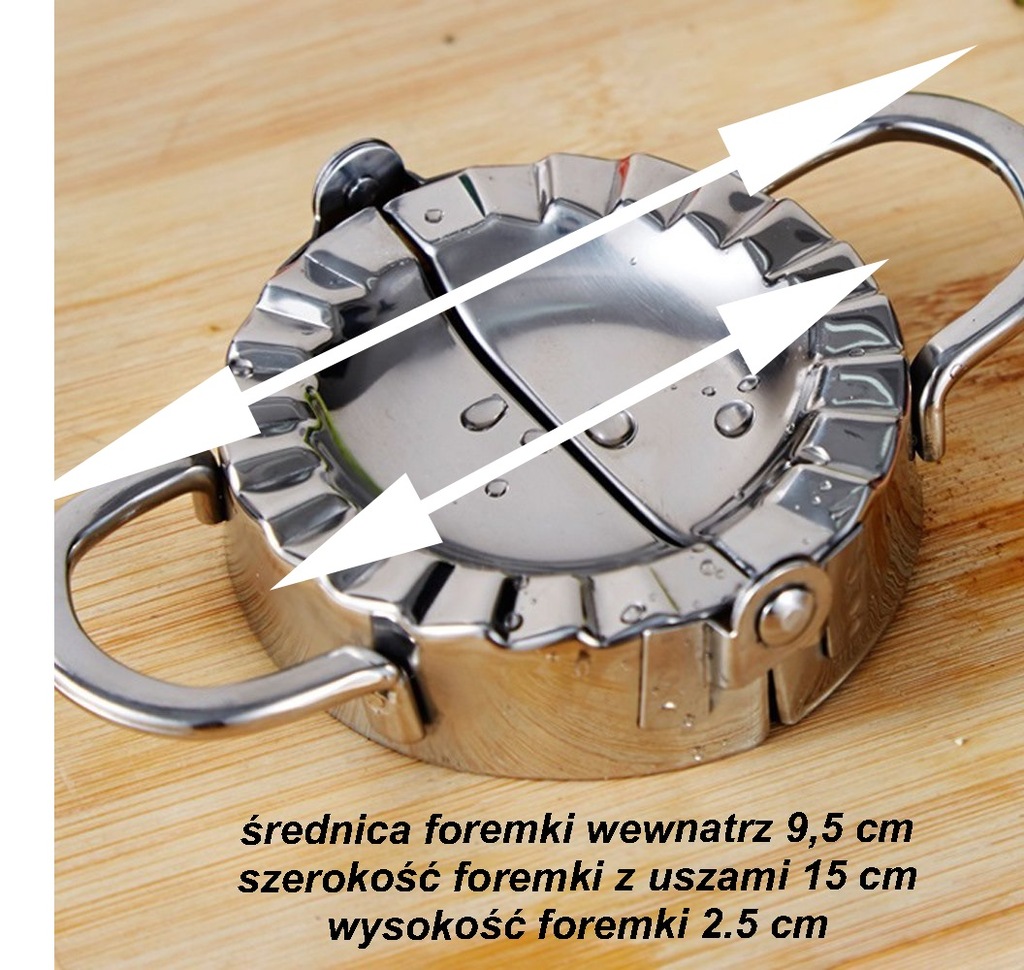 FOREMKA FORMA DO PIEROGÓW USZEK WYKRAWACZ 9.5 CM - 7021816989 ...