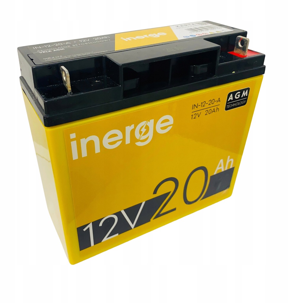 AKUMULATOR VRLA AGM 12V 20Ah (wymiar 17Ah oraz 18Ah) CIĘŻKI 5,80kg - 14419642255 - oficjalne ...