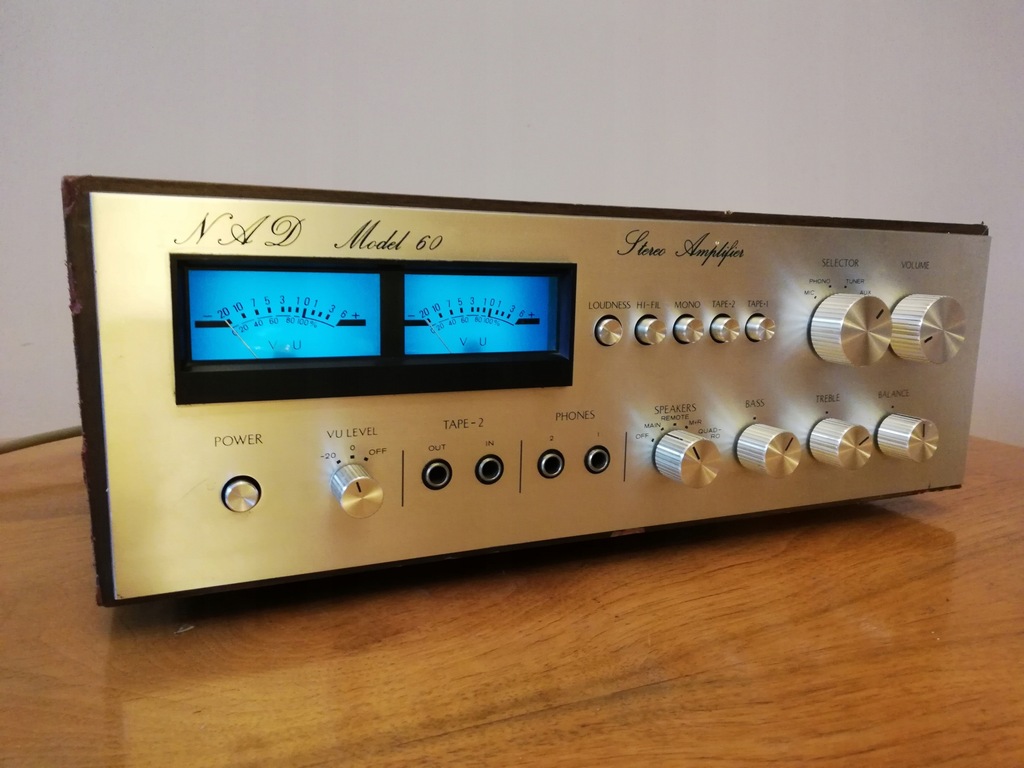 NAD model 60 kultowy wzmacniacz VINTAGE 1975r. - 11297708870 ...