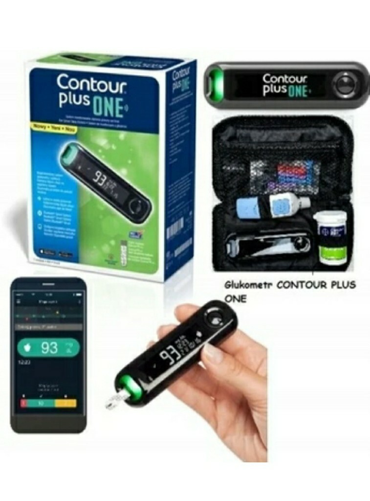 Glukometr Contour Contour plus One 55 pasków - 13223599676 - oficjalne ...