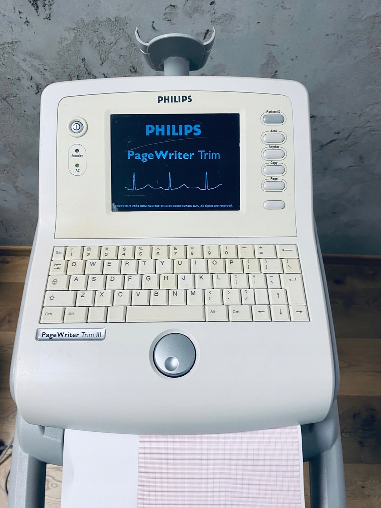 Aparat EKG PHILIPS Trim III elektrokardiograf - 13127198638 - oficjalne archiwum Allegro