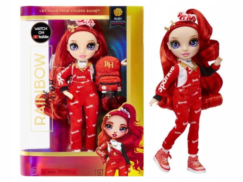 Lalka Rainbow High Junior High Ruby Anderson 9953 - 11901756477 ...