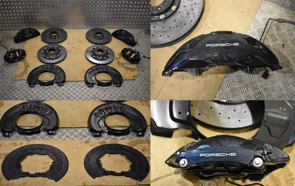 IDEALNE ZACISKI TARCZE CERAMICZNE KPL. CERAMICA CERAMIKA PORSCHE TAYCAN ...