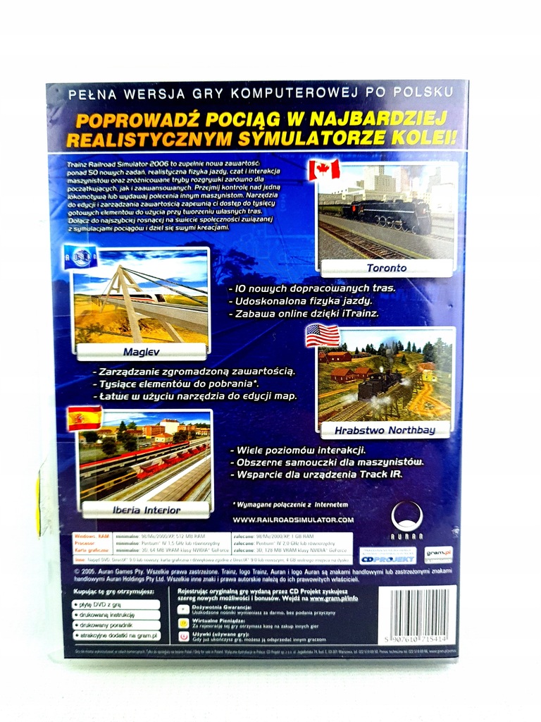 TRAINZ RAILROAD SIMULATOR 2006 POLSKIE WYDANIE PL - 13080345766 ...