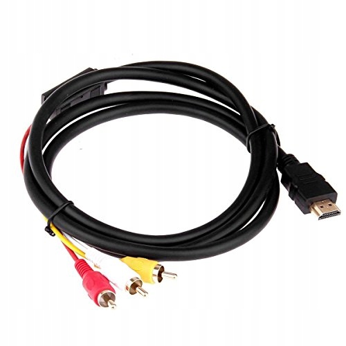 kabel adapter przejściówka HDMI na RCA Cinch 2 szt - 8569849827 ...