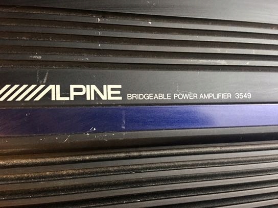 Alpine 3549 okazja!!! 2x100w - 7821458585 - oficjalne archiwum Allegro