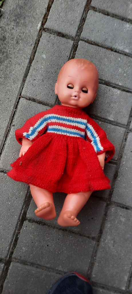 Stara lalka PRL chłopiec - 13752030814 - oficjalne archiwum Allegro