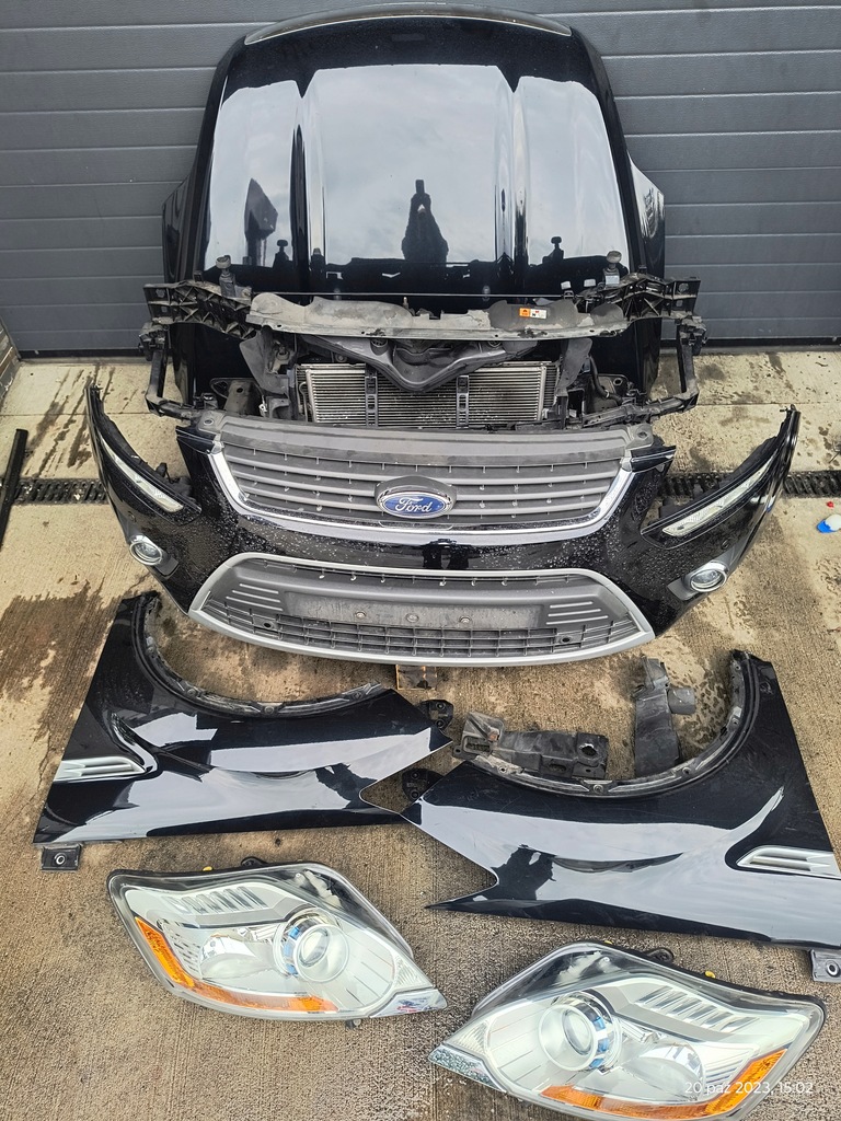 ZDERZAK MASKA PAS PRZÓD KOMPLETNY KUGA MK1 LIFT LED F8 ORYGINAŁ ...