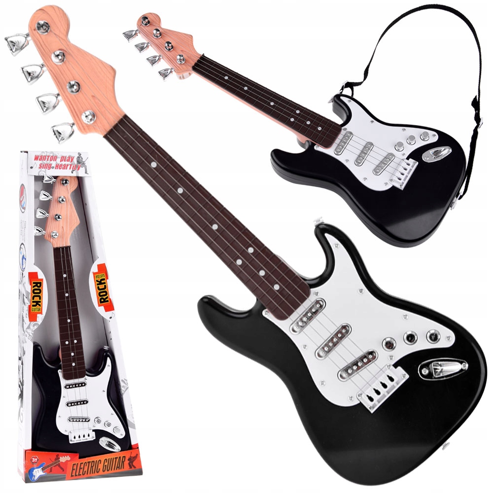 Gitara elektryczna dla dziecka gitarka rockowe brzmienie IN0164 ... Gitara elektryczna dla dziecka gitarka rockowe brzmienie IN0164 ...