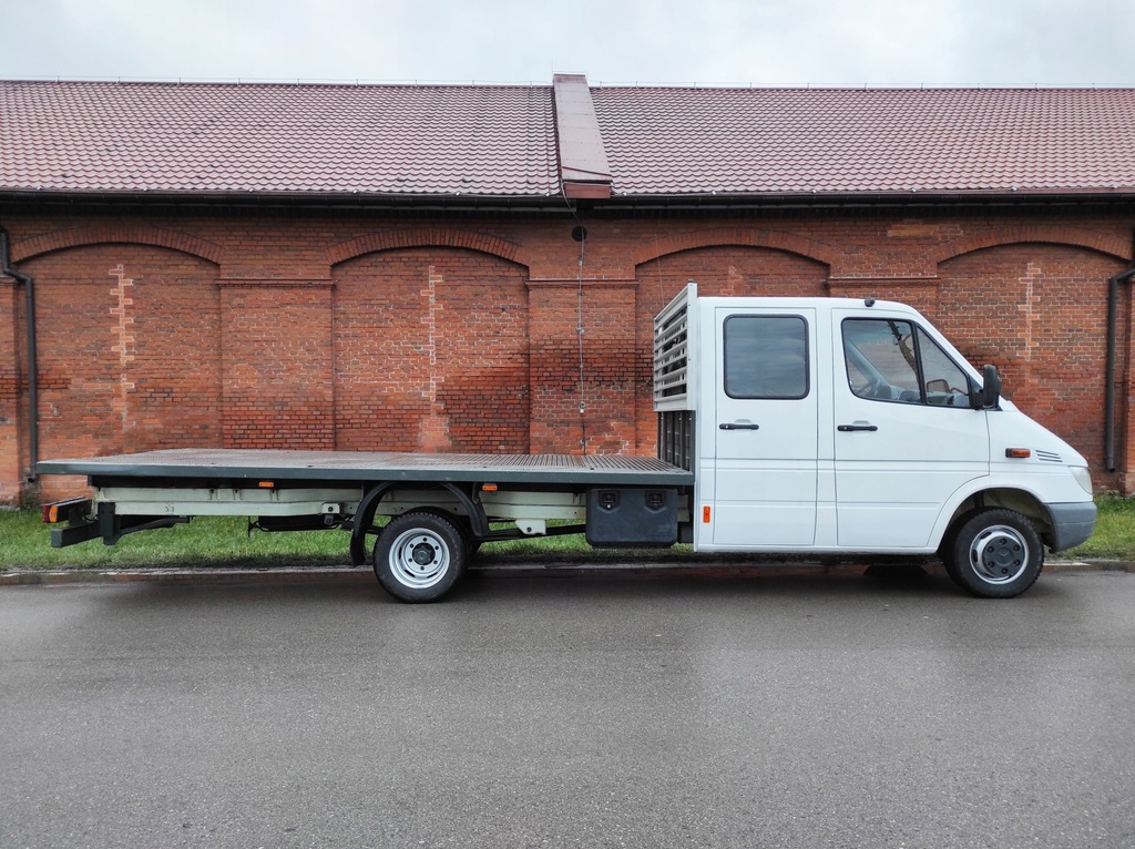 MERCEDES SPRINTER 416 2.7 CDI 7 OSÓB LAWETA PLATFORMA BLIŹNIAKI 2 KPL ...