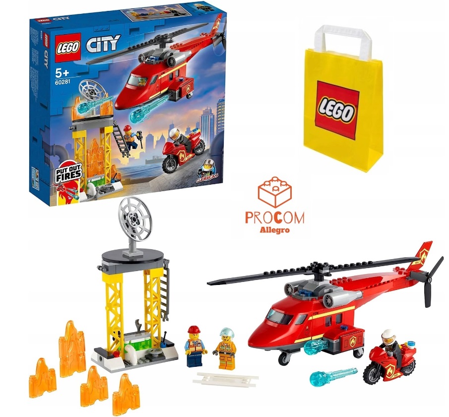 LEGO City Strażacki helikopter ratunkowy / Fire Rescue Helicopter ...