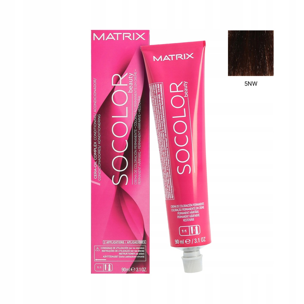 MATRIX SOCOLOR BEAUTY FARBA DO WŁOSÓW 90 ML 5NW - 7422922721 ...