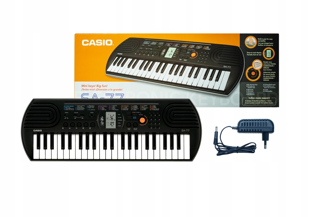 CASIO SA-77 mały keyboard do nauki gry dla dzieci - 9701753204 ...