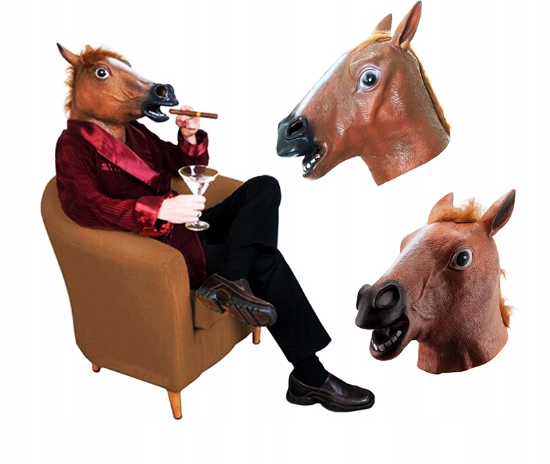 MASKA KOŃ LATEKSOWA GŁOWA KONIA NA IMPREZĘ - 8923929514 - oficjalne ...