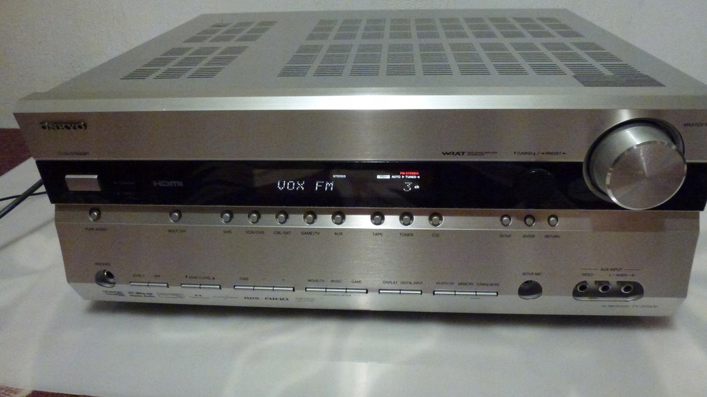 Amplituner Onkyo TX-SR606 7.1 srebrny - 11565793883 - oficjalne archiwum Allegro