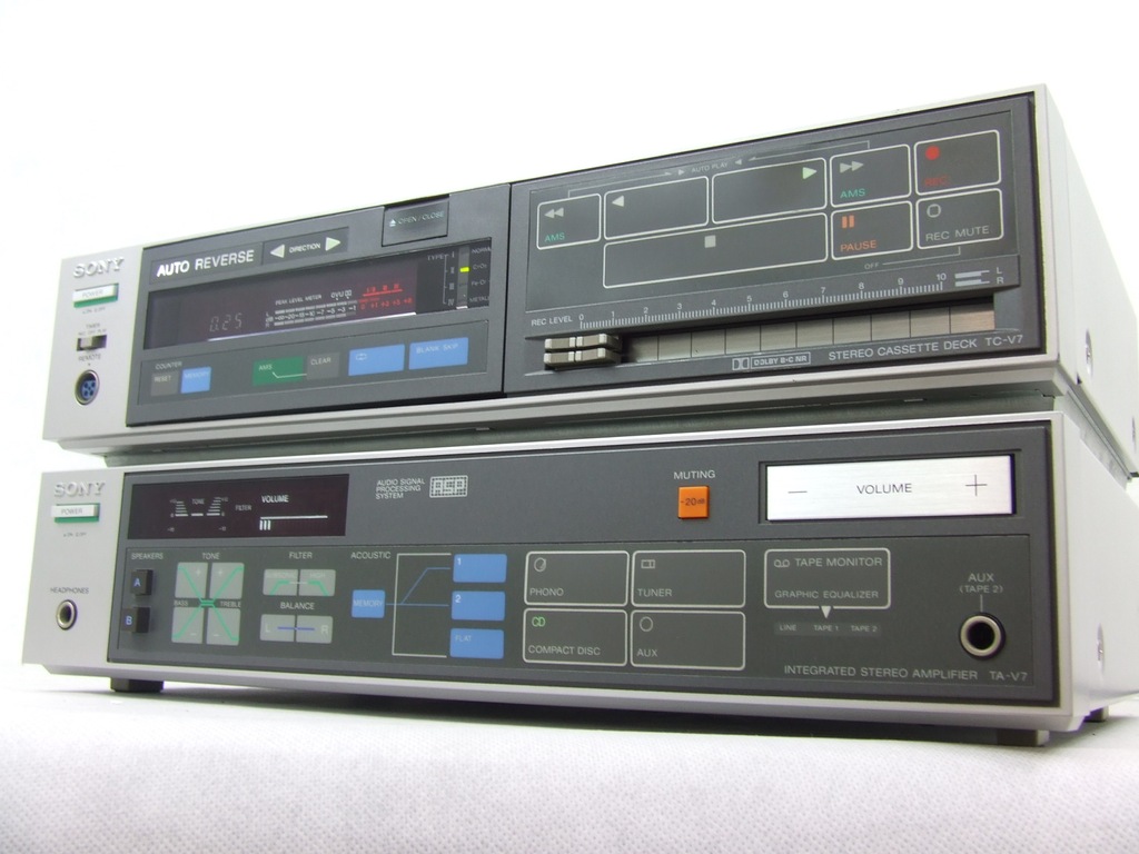 Wieża SONY Precise V7 |TA-V7|TC-V7|2x80W| - 8958333912 - oficjalne ...