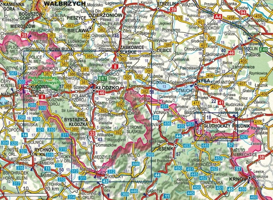 SUDETY WSCHODNIE MAPA TURYSTYCZNA EX-MAP - 8838093356 - oficjalne ...