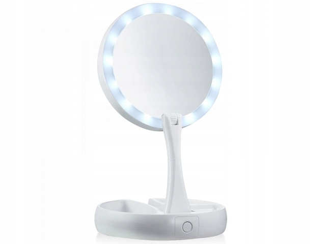 PODŚWIETLANE LUSTERKO LED KOSEMTYCZNE DWUSTRONNE - 11351854082 ...