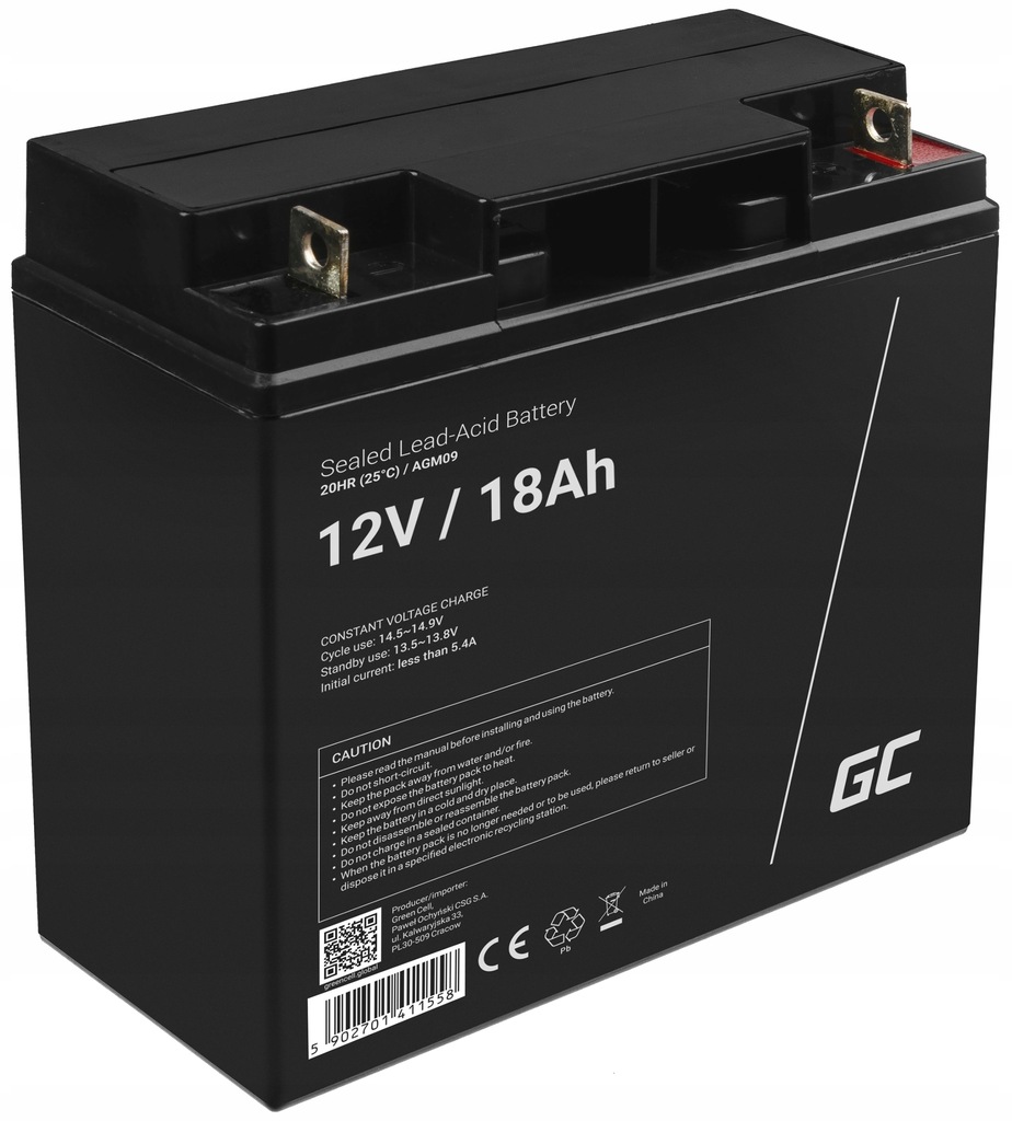 Akumulator AGM 12V 18Ah do Skutera Motoru FV moc - 10720058453 - oficjalne archiwum Allegro