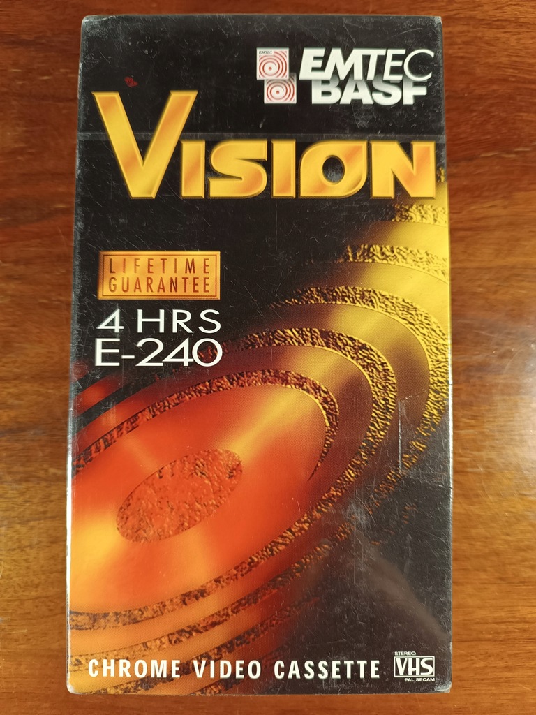 Kaseta wideo VHS EMTEC BASF Vision E-240 nowa, w folii - 15514073166 - oficjalne archiwum Allegro