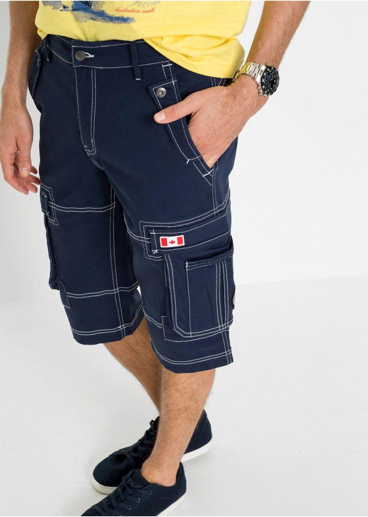 AD5003 Bonprix 56 SPODENKI BERMUDY MĘSKIE - 13601780971 - oficjalne archiwum Allegro