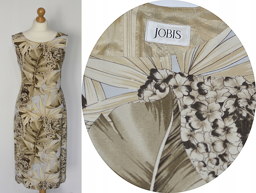 JOBIS ELEGANCKA SUKIENKA 100% JEDWAB 40 - 13804338307 - oficjalne ...