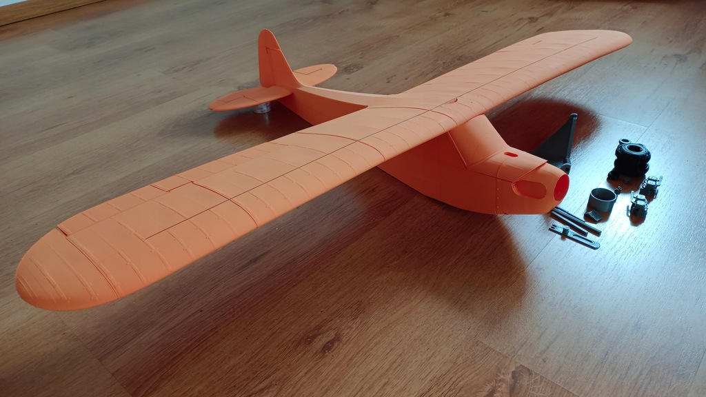 PIPER J-3 CUB 1m 42in Samolot RC KIT druk 3D LWPLA - 12610936117 ...