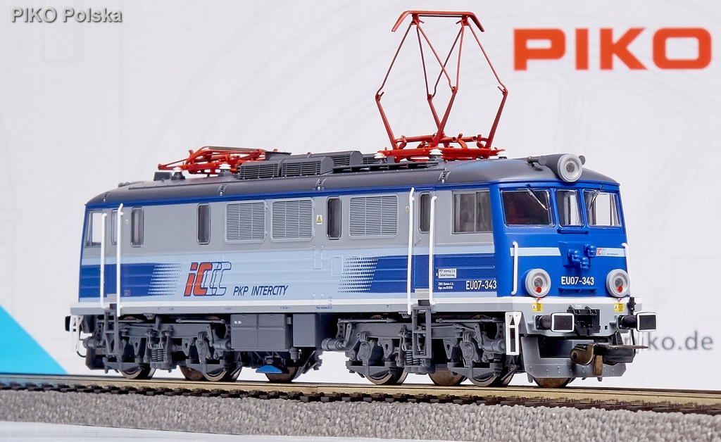 LOKOMOTYWA ELEKTRYCZNA EU07-343 PKP PIKO 96378-2 - 9769889101 - oficjalne archiwum Allegro