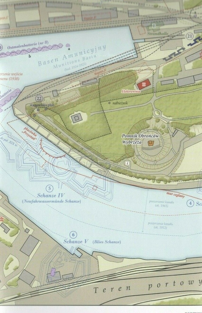 SUPER MAPA WESTERPLATTE - NIEZNANE FORTYFIKACJE!!! - 11960560697 ...