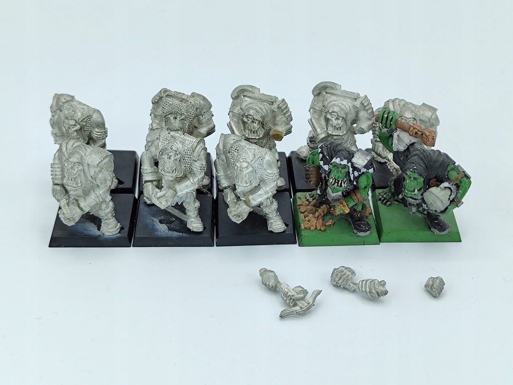 Warhammer Dogs of War Orc Ruglud's Armored Orcs zestaw 10 figurek metal ...