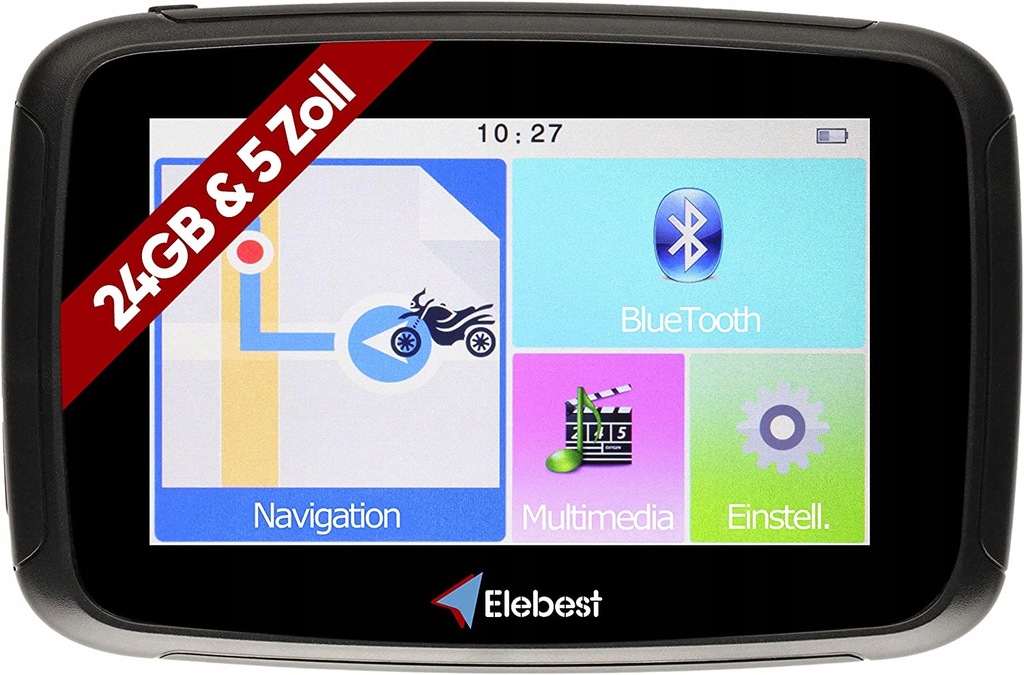 NAWIGACJA GPS DO MOTOCYKLA ELEBEST RIDER W5 - 13425469486 - oficjalne archiwum Allegro