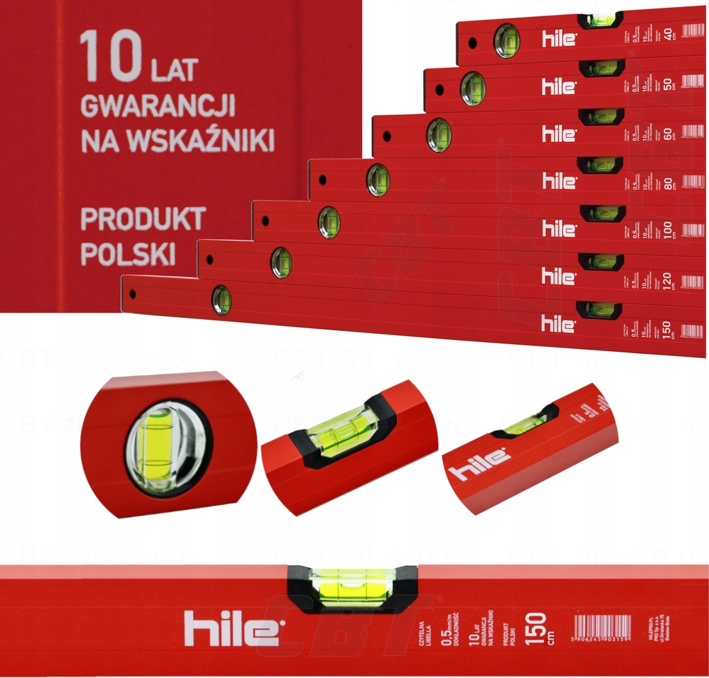 POZIOMICA POLSKA PRO HILE ZESTAW 7 SZTUK 40-150 cm - 12889298966 ...