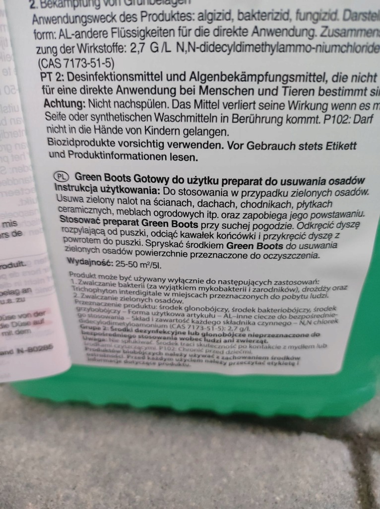Poj. 5L Usuwa Mech Glony ZIELONE OSADY dach basen - 12102492920 ... Poj. 5L Usuwa Mech Glony ZIELONE OSADY dach basen - 12102492920 ...