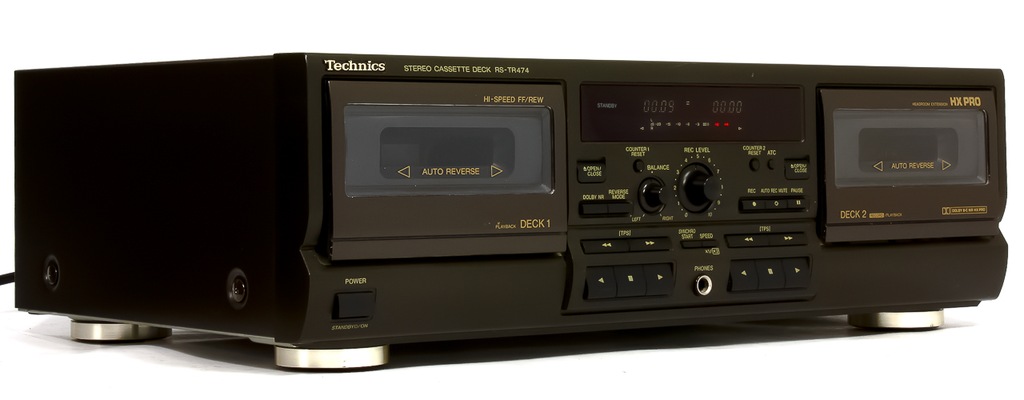 TECHNICS RS-TR474 MAGNETOFON DWUKASETOWY USZK - 13616175040 - oficjalne archiwum Allegro