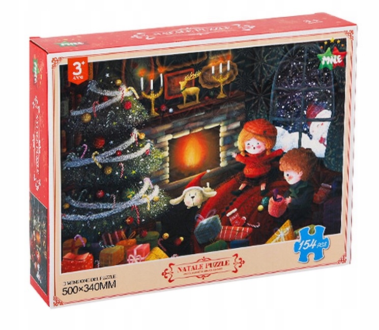 PUZZLE 154 PUZZLE ŚWIĄTECZNE CHOINKA układanka 325 - 11516899762 ...