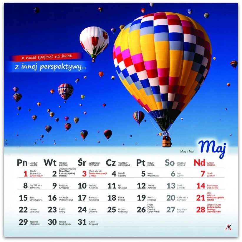 Kalendarz 2023 ścienny planszowy na spirali - 12771845719 - oficjalne archiwum Allegro