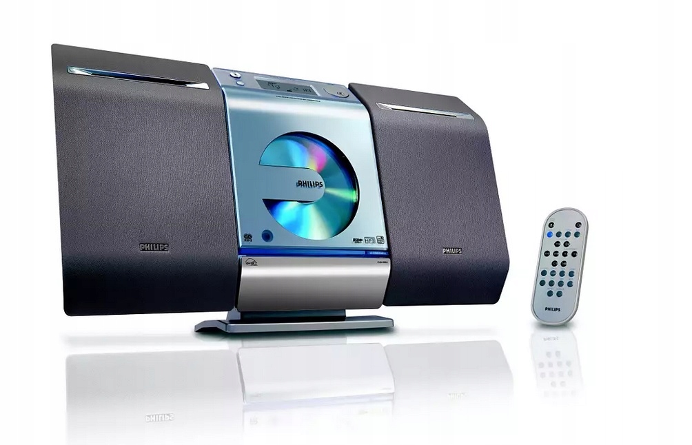 Mini wieża CD Radio USB Wąska jak monitor LED Philips z pilotem MCM275 ...
