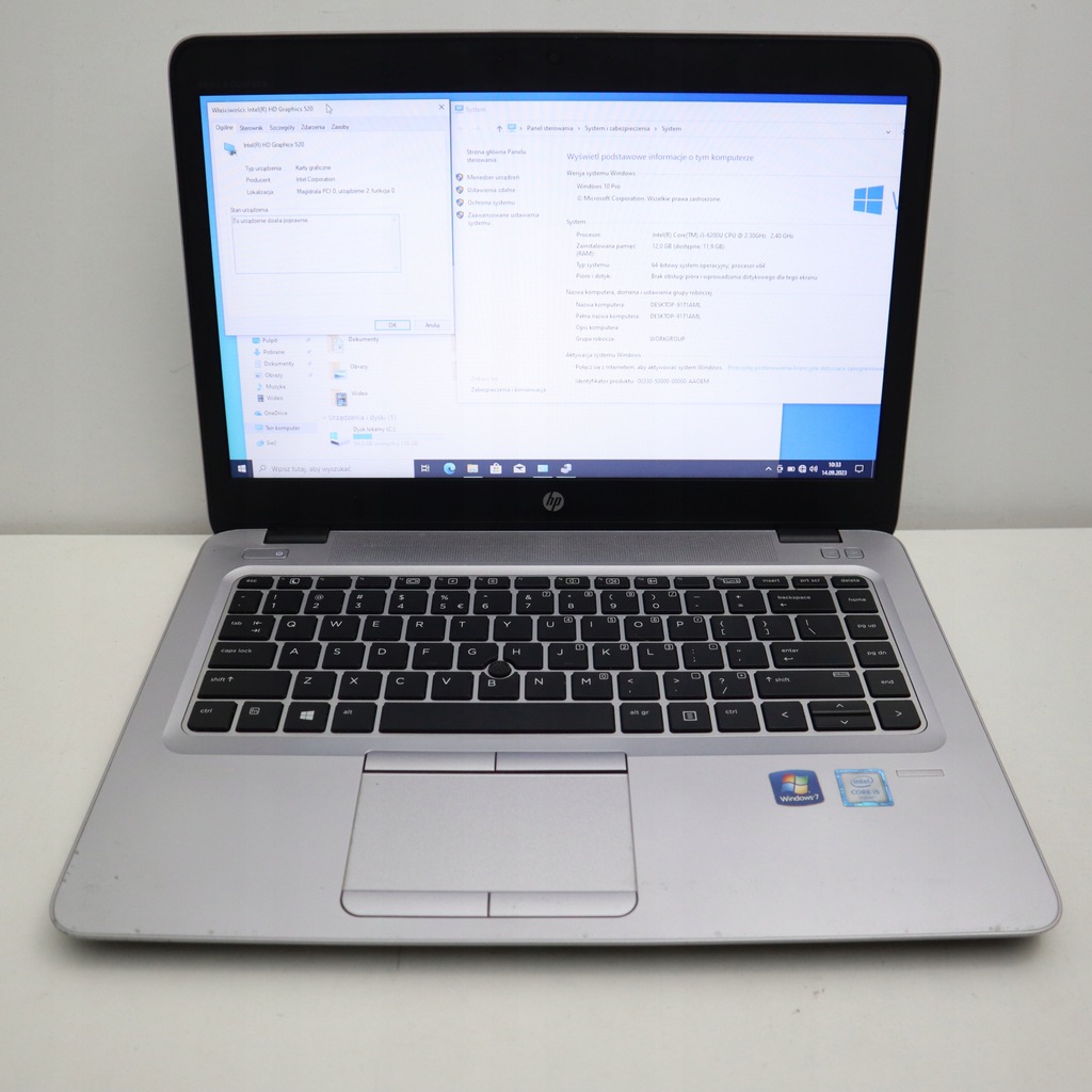 HP Elitebook 840 G3 14" i5 12 GB 128 GB K226 - 14337177197 - oficjalne archiwum Allegro