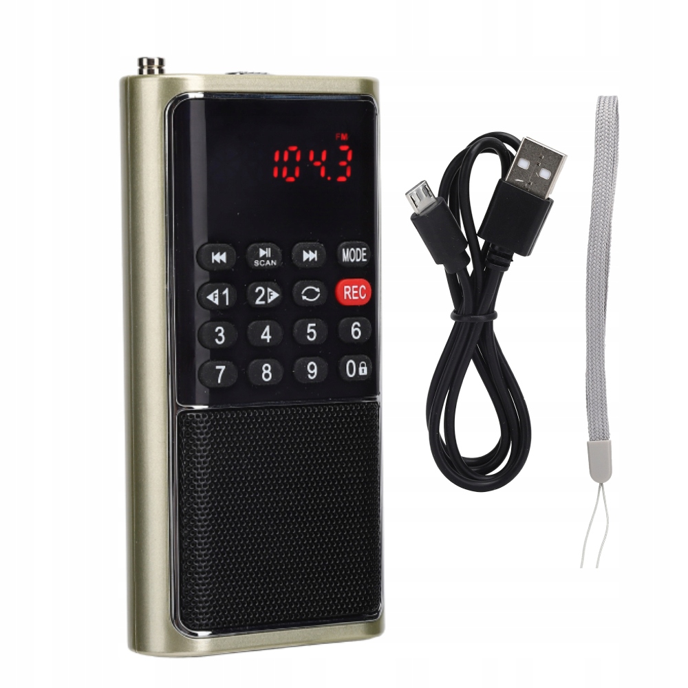 Radio Przenośne turystyczne budowlane małe FM TF - 12844716205 - oficjalne archiwum Allegro