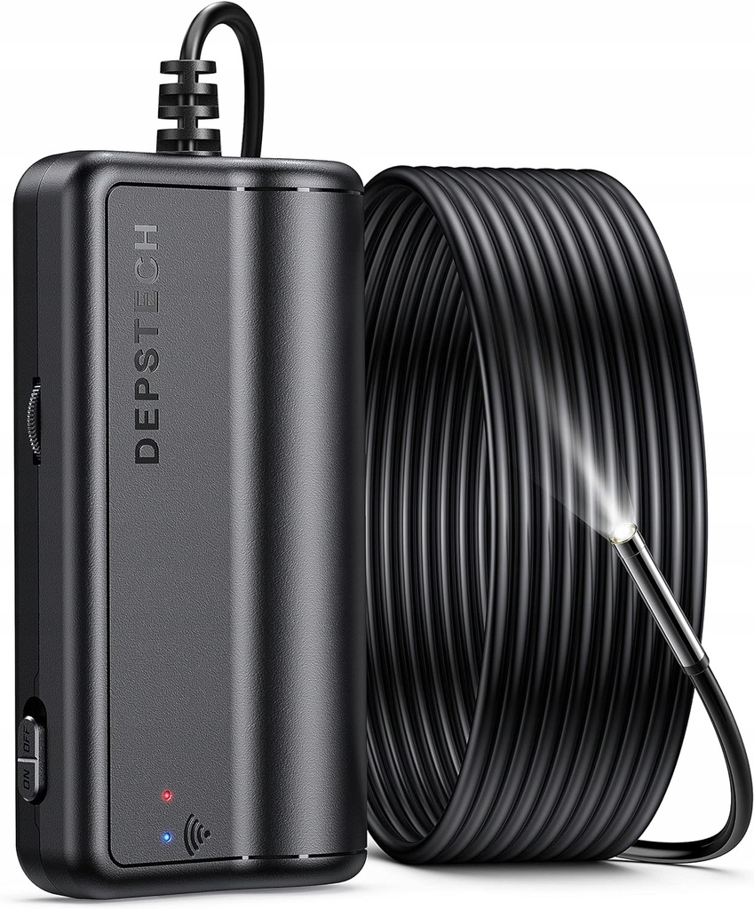 DEPSTECH Kamera endoskopowa WiFi 5,5 mm z oświetleniem, 5m ...