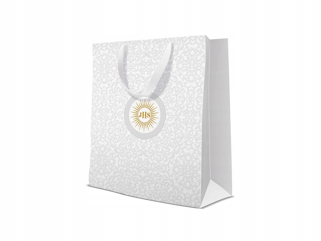 Torebka prezentowa IHS na I Komunię Świętą duża - 13305242407 - oficjalne archiwum Allegro