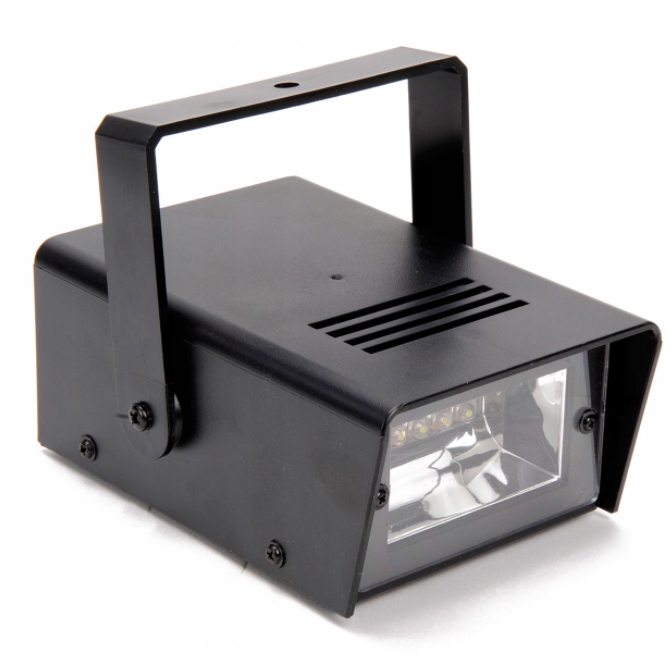 STROBOSKOP MINI 5 X LED NA BATERIE AA IMPREZOWY - 10529023670 ...