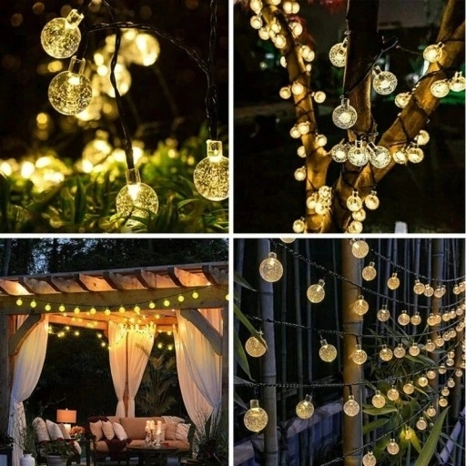 Купить ГИРЛАНД СОЛНЕЧНЫЕ САДОВЫЕ ЛАМПЫ 100 СВЕТОДИОДНЫХ ШАРИКОВ 12М: отзывы, фото и ...