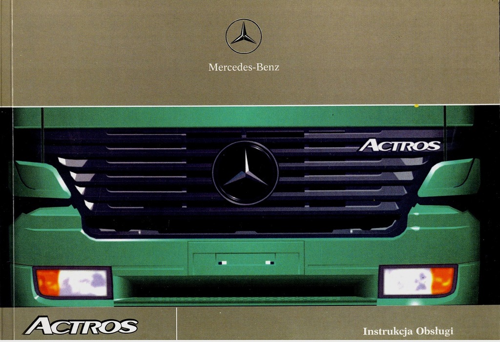 MERCEDES ACTROS MP1 1996-2002 INSTRUKCJA OBSŁUGI. - 11966679381 ...