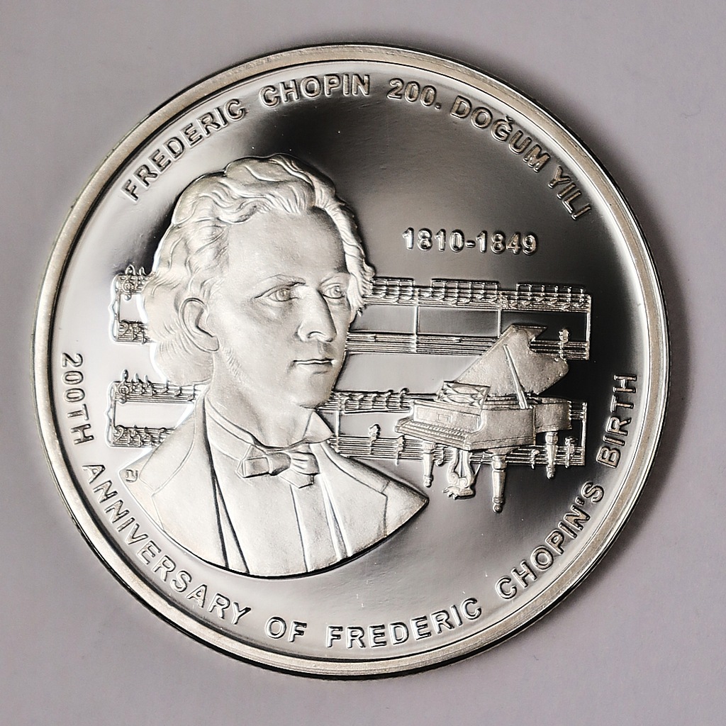 KT 50 Lirów 2009 rocznica urodzin Fryderyk Chopin - 14654098820 - oficjalne archiwum Allegro