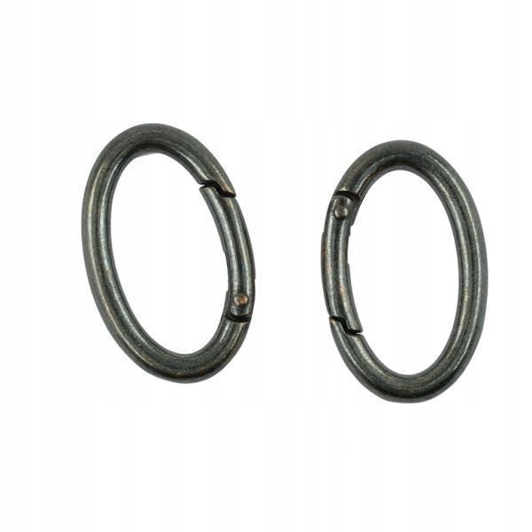 2x4pcs Vintage Copper Alloy Oval Spring Snap Hooks Clip for Handbag ...