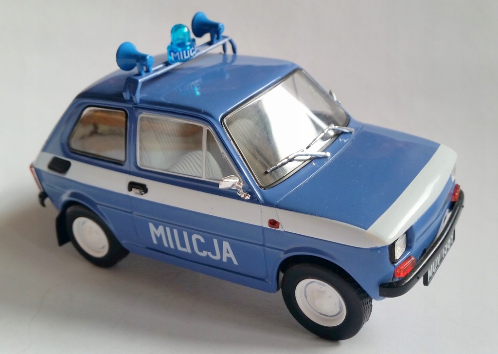 Fiat 126p milicja Samochody PRL Hachette - 13676095450 - oficjalne ...
