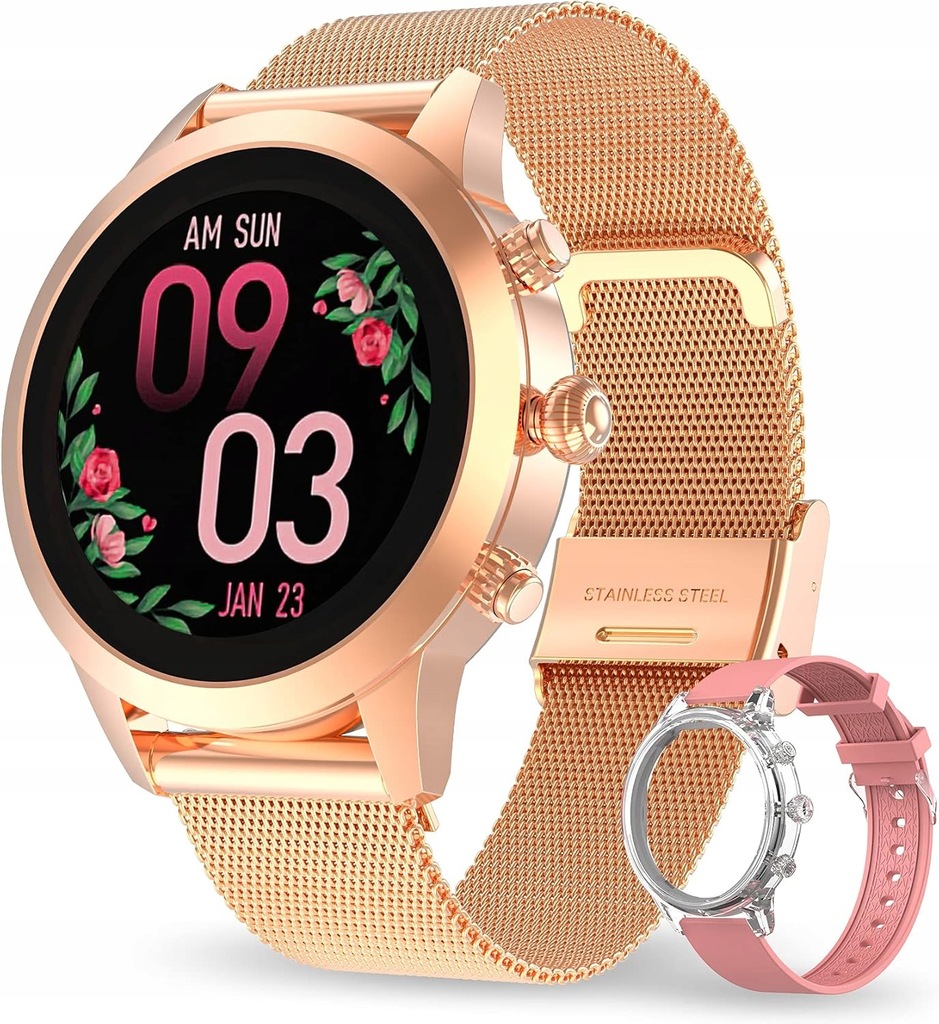 SMARTWATCH ZEGAREK ANEY WELL GPS PULSOKSYMETR MONITOR TĘTNA IP68 PRO ...